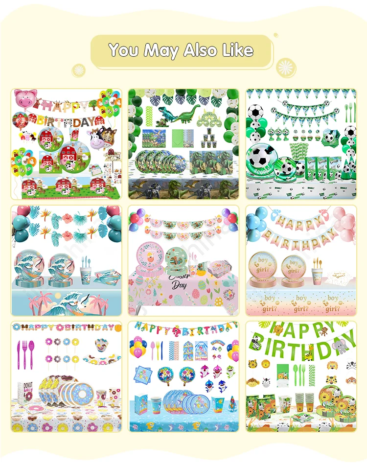 Happy Birthday Party Supplies Birthday Decorations Kids Birthday Party ...