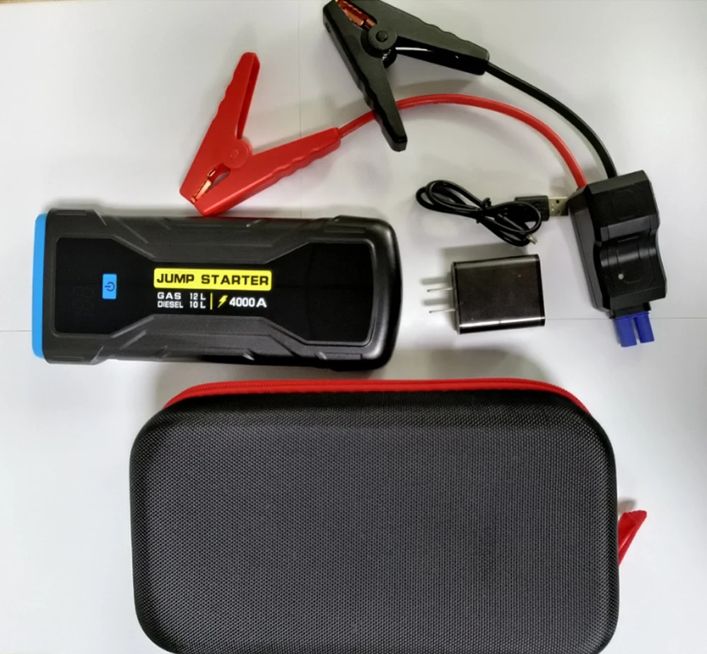 16000mah Jump Starter with 4000A Peak Current - Reliable Car Booster