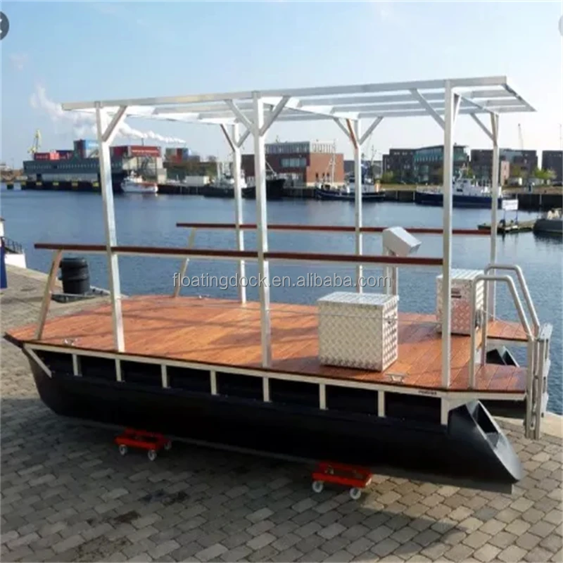 Customized Easy Install Pontoon Boat House Boat Movable Floating Dock ...