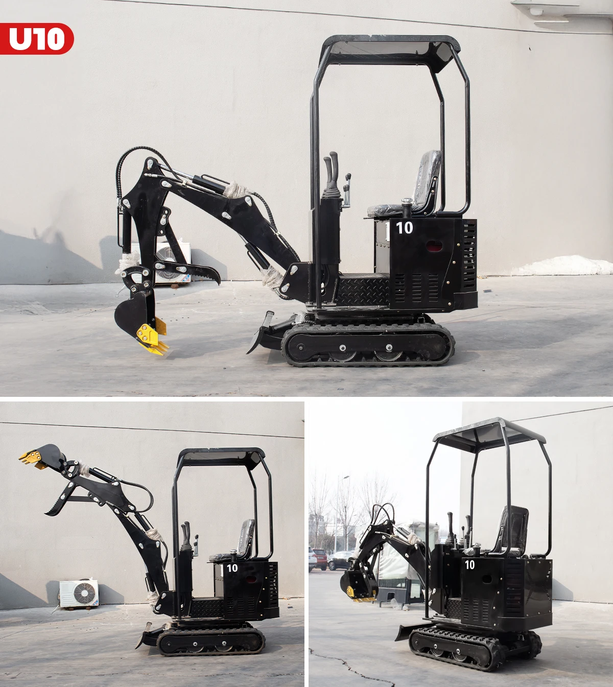 2 Ton Crawler Mini Bagger Hydraulic Small Excavator Multi Purpose 3.5 ...