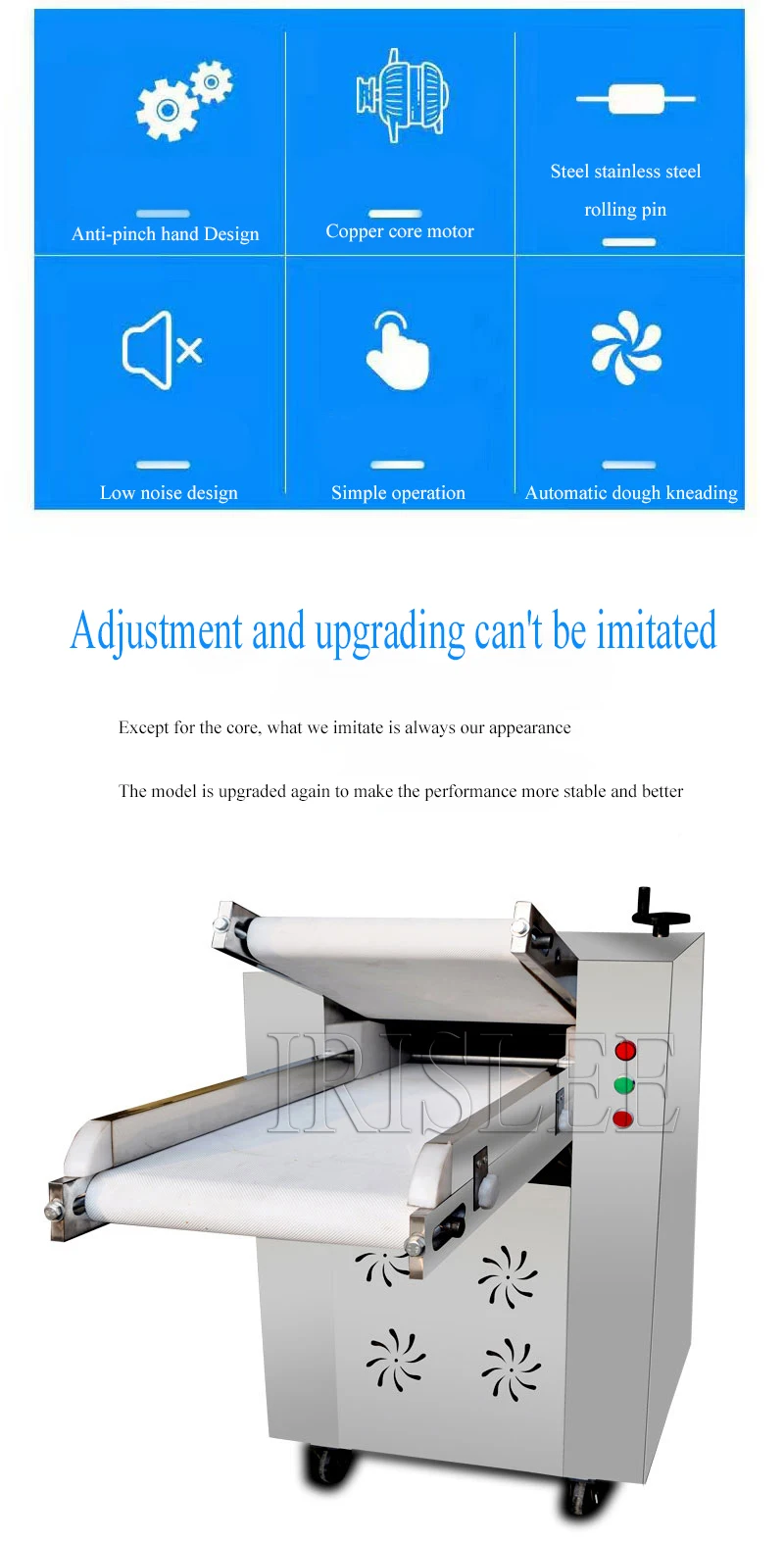 Full Automatic Dough Pressing Machine Commercial Kneading Flour Buns ...