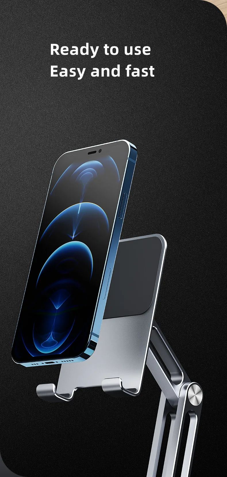 Aluminum Alloy Mobile Phone Bracket Foldable Mini Portable Bracket ...