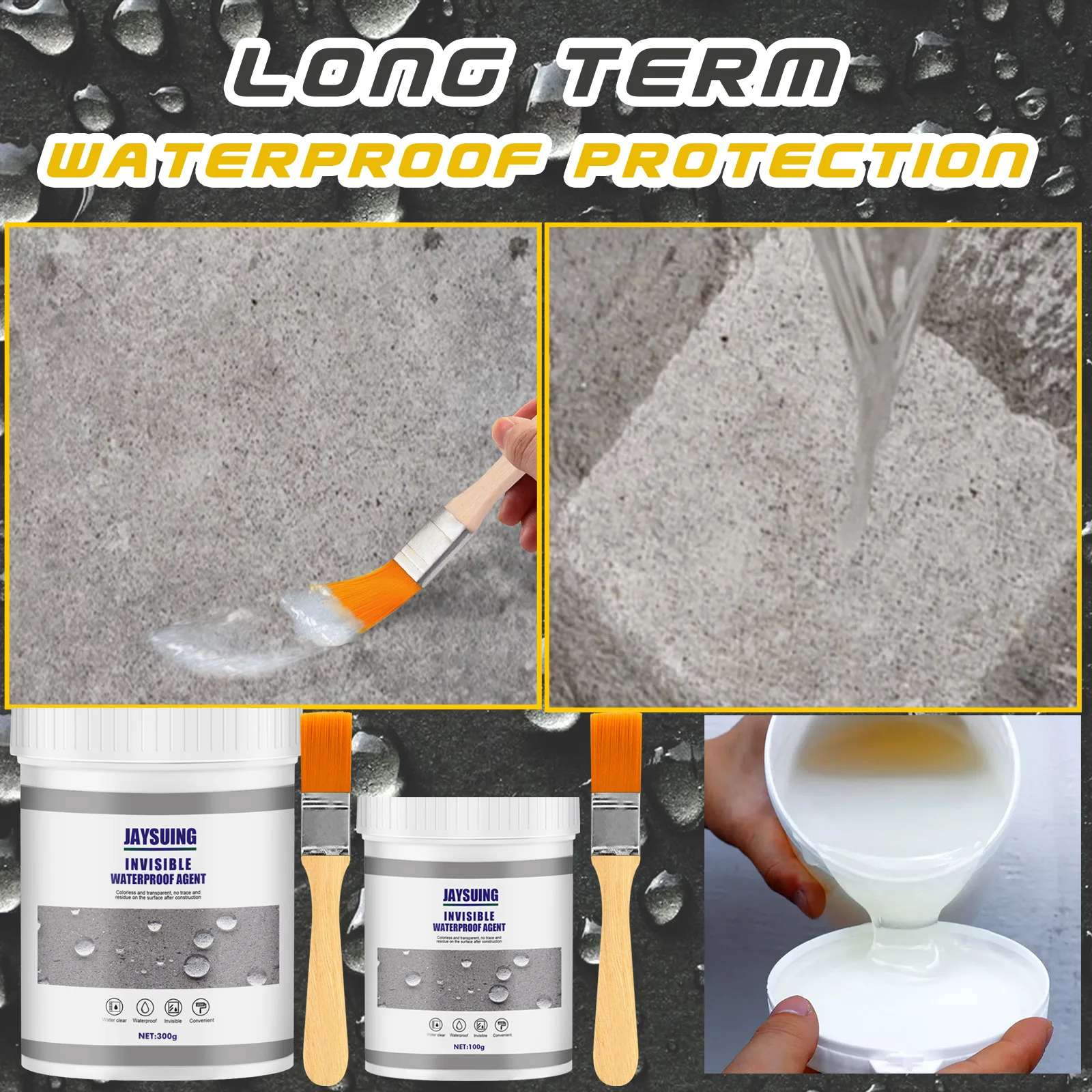 Jaysuing Invisible Waterproof Agent - Seal Leaks Effectively
