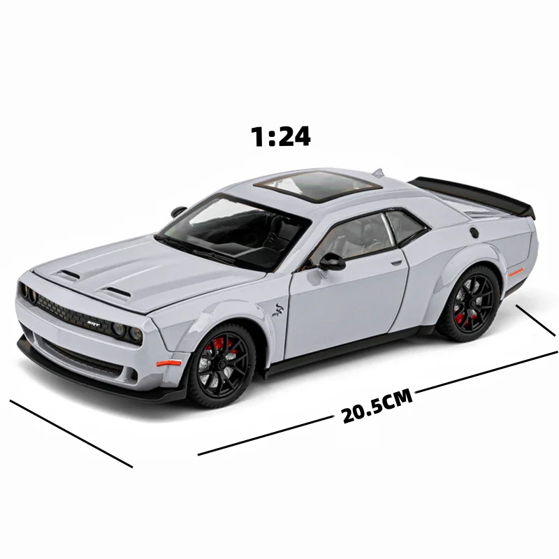 Diecast Alloy Model Car 1:24 Challenger Charger Srt Alloy Car Model ...