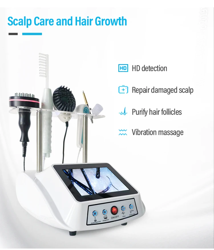 5 in 1 Hair Growth Scalp Care Machine with Follicle Detector