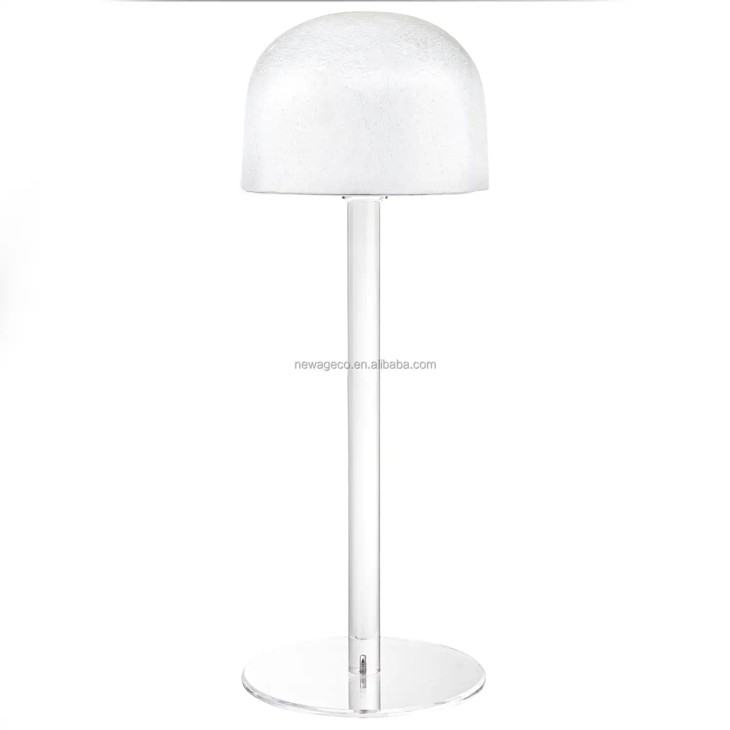 Lucite Luxe Wig Head Stand - Stylish Acrylic Display Rack