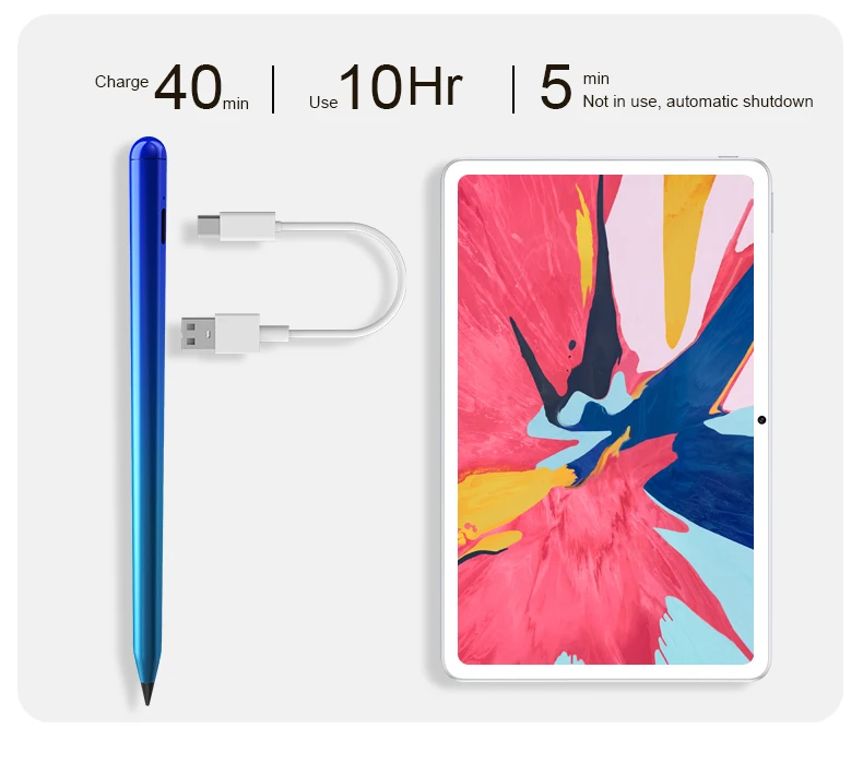 Custom Logo Metal Super Thin Ballpoint Stylus Pen Touch Screen ...