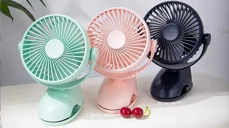Rechargeable 3000mah Battery Small Fans Electric Fan Usb Charger ...