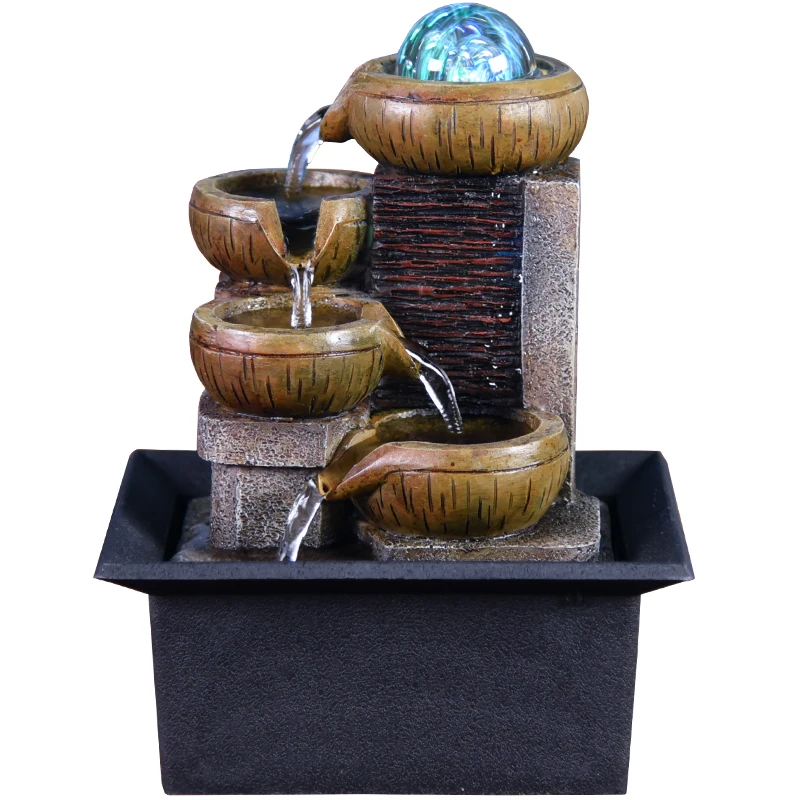 European Indoor Fountain Living Room Desktop Small Creative Home ...
