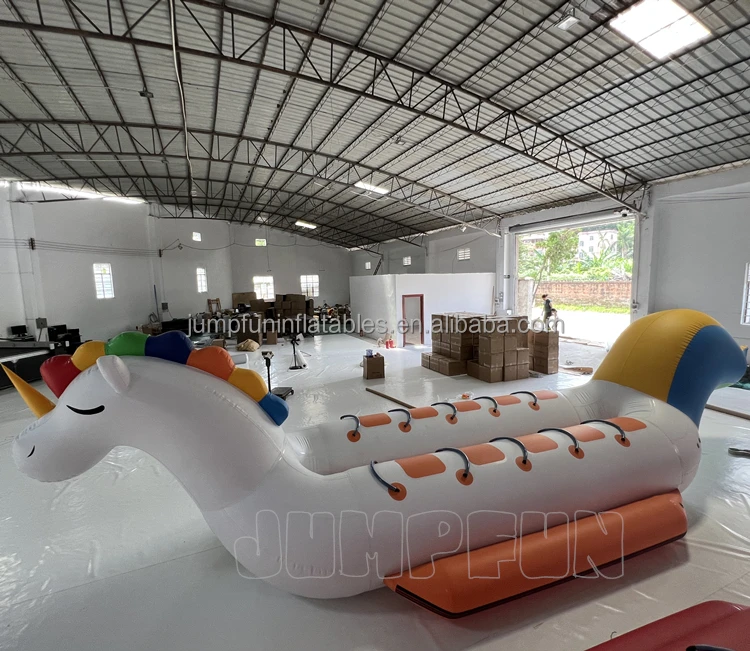Adults Inflatable Dragon Towable Boat 12 Seats Double Tube Dragon Boat ...