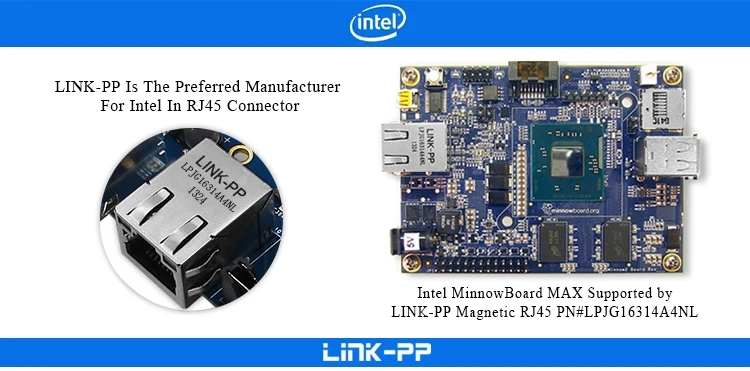 A70-112-331N126 Single Port Tab down Magjack Shielded RJ45 Connector with Poe 30W