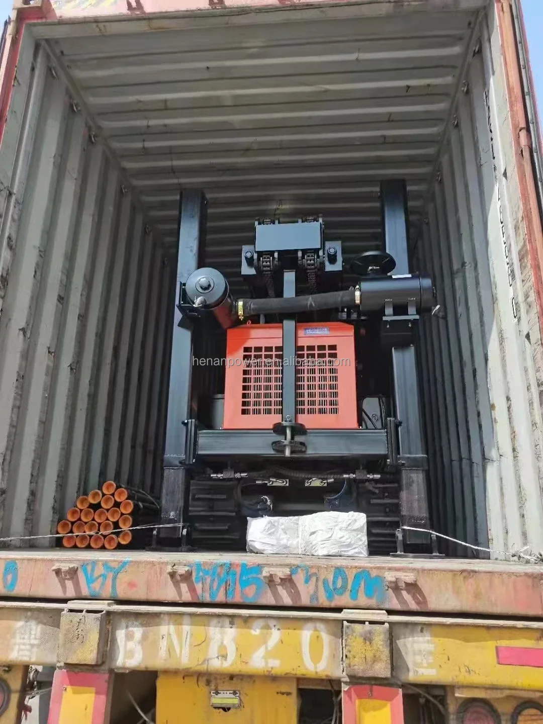 Dth Hydraulic Pneumatic Borehole Portable 130m Deep Water Well Drilling ...