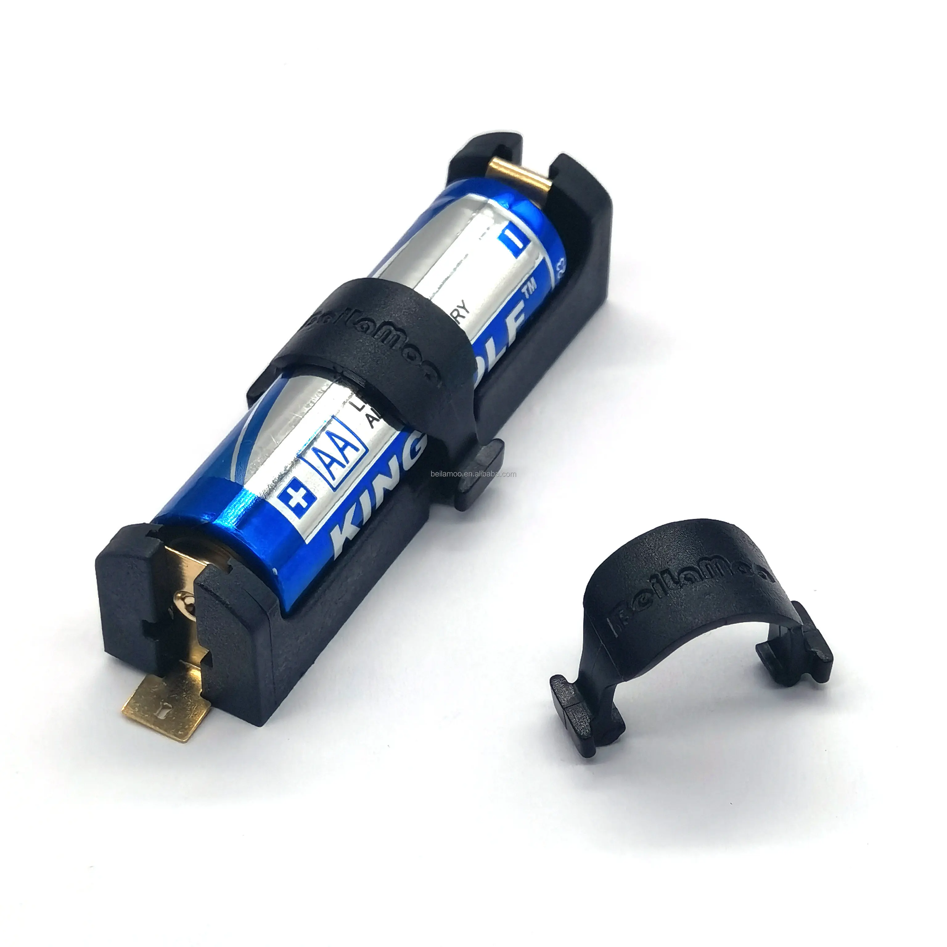 1aa Battery Holder With Pc Pins Um3*1 With Clip - Buy Aa Battery Case ...