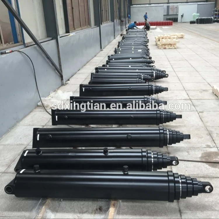 Multistage Hydraulic Telescopic Cylinder for Tipper Truck, Dump Truck ...