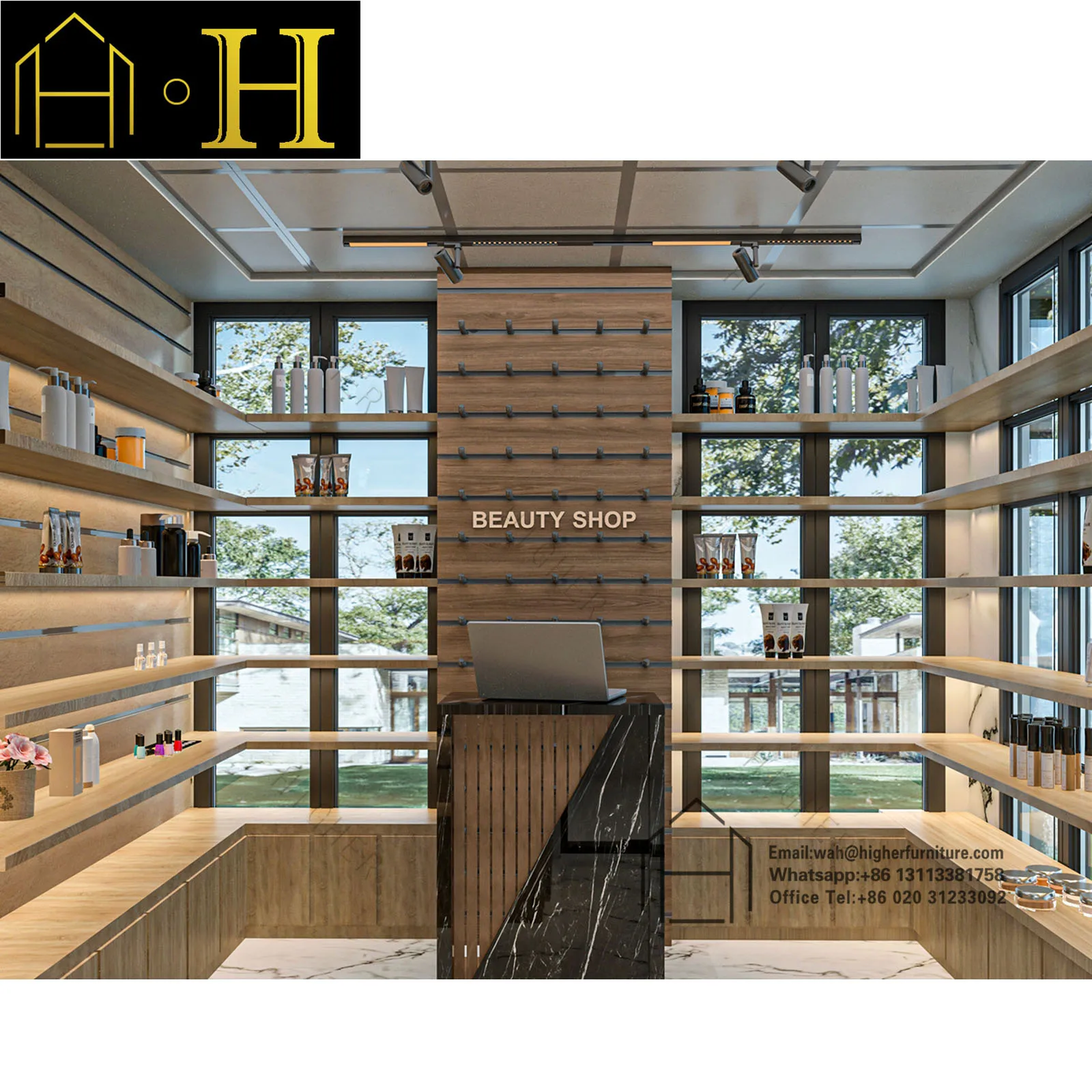 Modern Beauty Cosmetic Shop Interior Design Custom Cosmetic Furniture ...