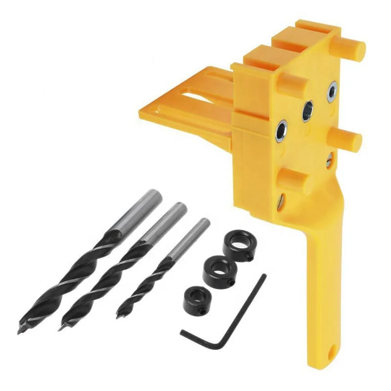 Quick Wood Doweling Jig Abs Plastic Handheld Pocket Hole Jig System 6/8 ...