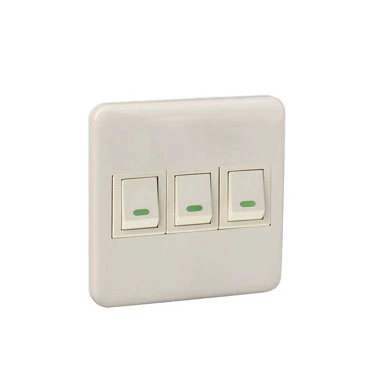 vertical 3 gang switches with light US standard for Philippines ...