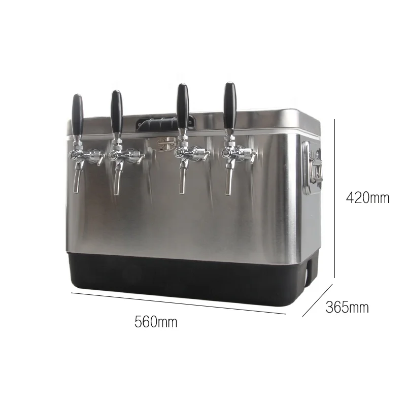 Hot Selling Draft Beer 304 Stainless Steel 50L Four Taps Beer Coil ...