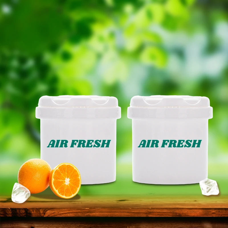 Custom 80g White Empty Plastic Jar for Air Fresher Gel