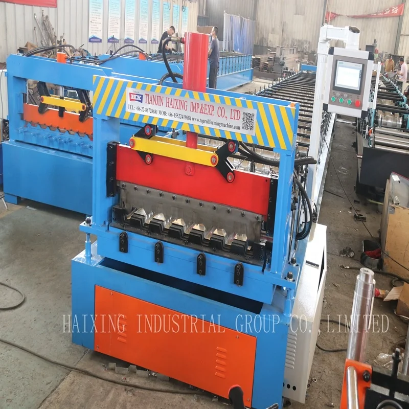 Steel Deck Tile Floor Decking Panel Roll Forming Machine - Buy Floor ...