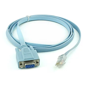 Rj45 To Rs232 Com Serial 9hole Crystal Head Db9 Serial To Network Port ...