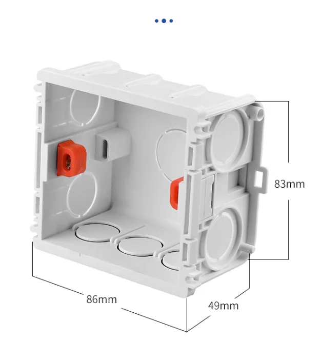 UK EU Standard Electric Wall Switch Box Installation Embed Socket Box ...
