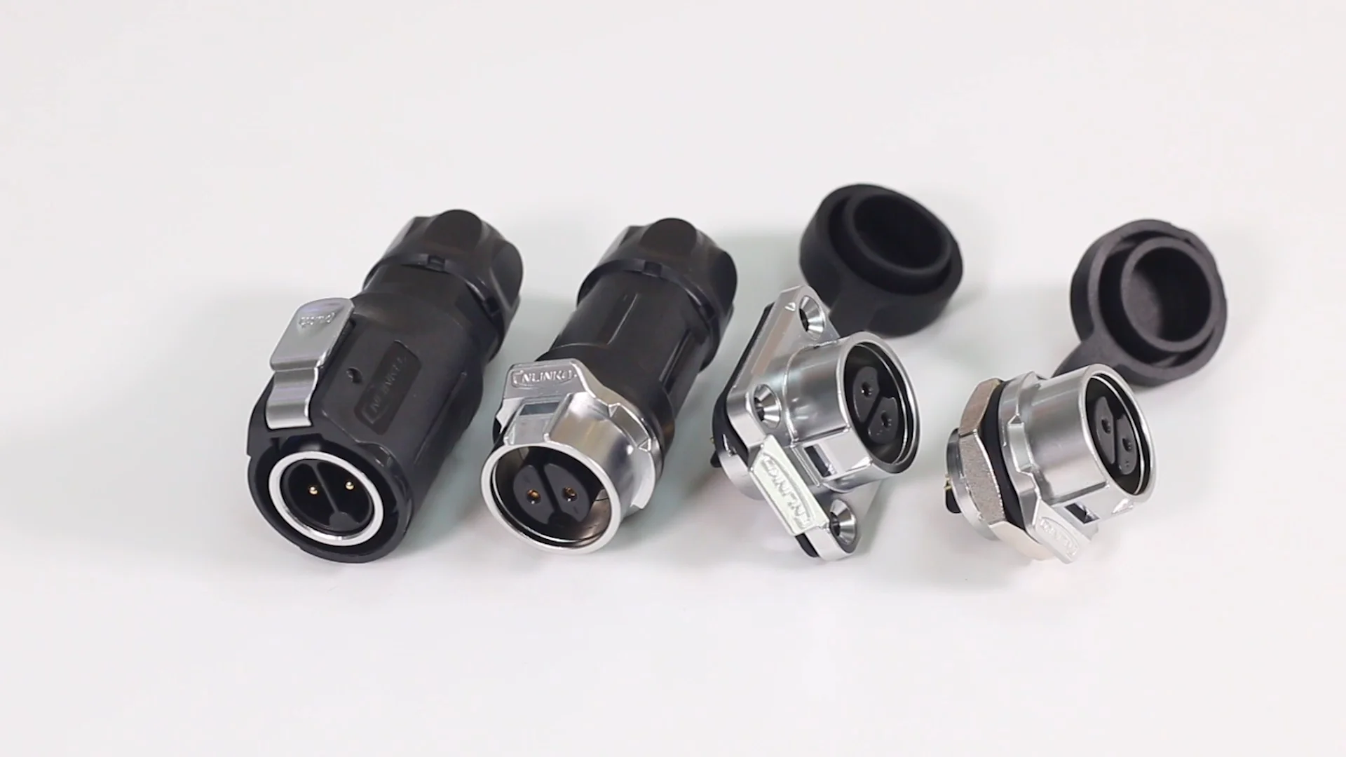 Cnlinko Pbt Plastic M16 Ip67 Waterproof 8 Pin Quick Lock Plug Socket ...