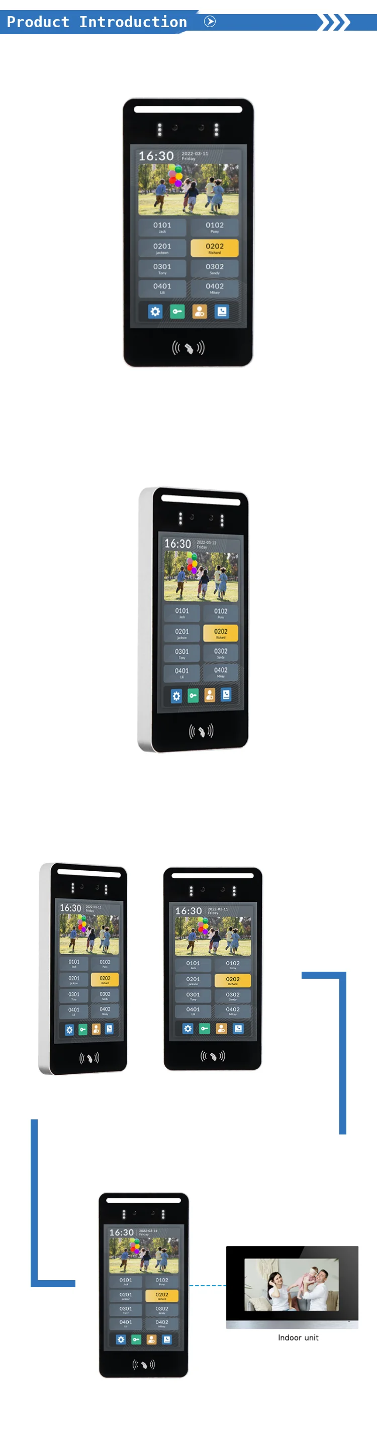 Android Tablet With Ip Intercom Android Ic/id Card Digital Camera Video ...