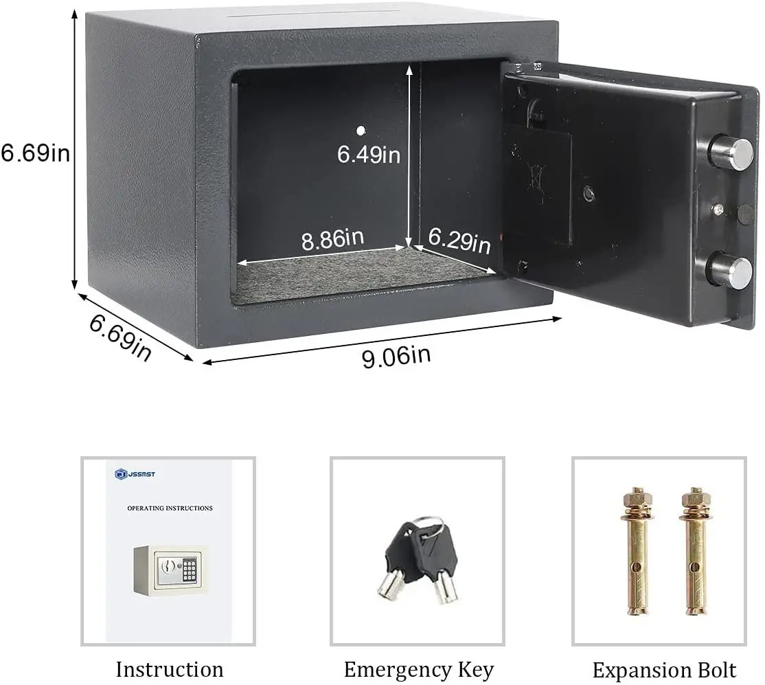 High Security Electronic Mini Safe Box Digital Hidden Safes Money ...