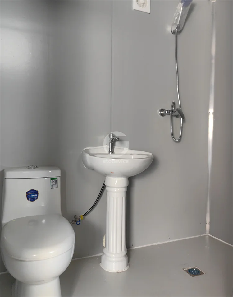Emergency Portable WC Toilet and Shower 2 Private Toilet Stalls ...
