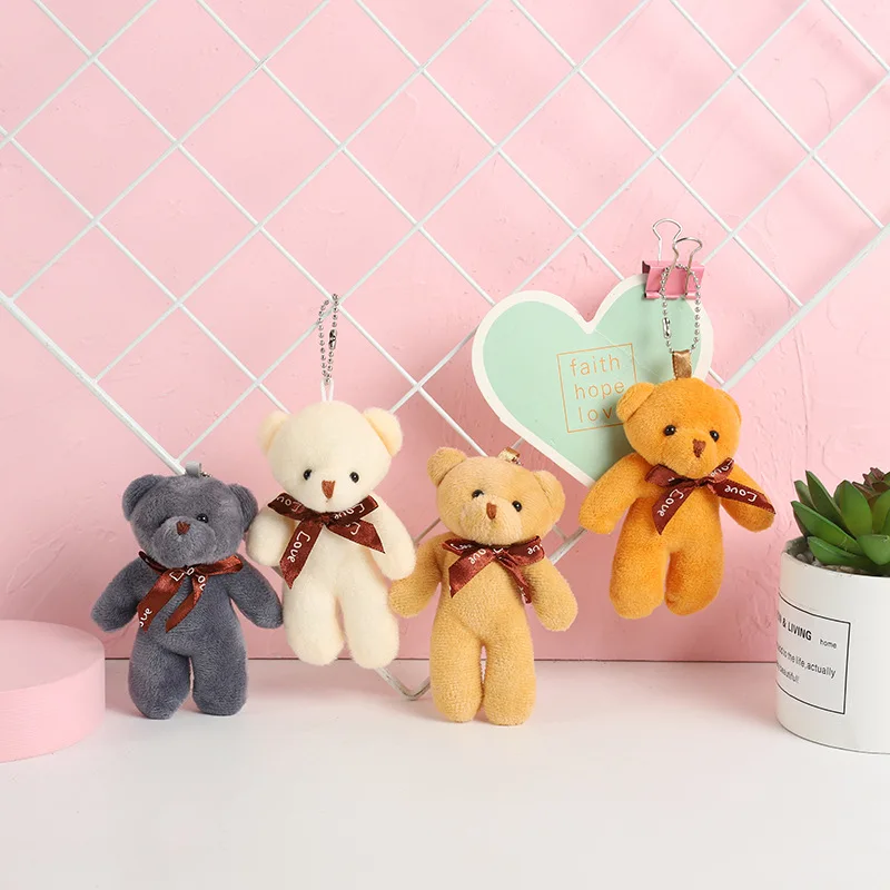 Wholesale Mini Small Soft Teddy Bear Keychain Custom Plush Stuffed ...