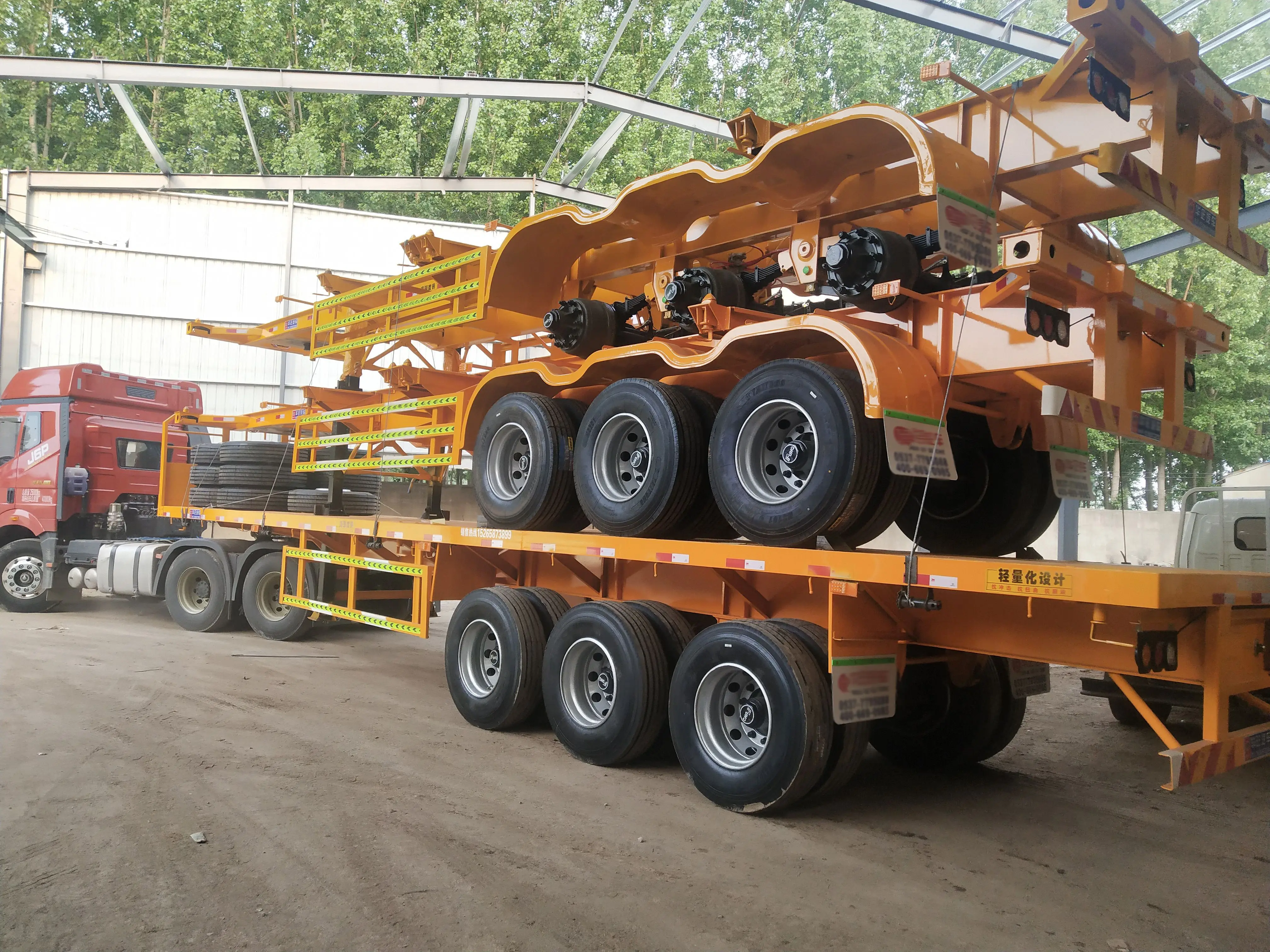 40 Feet Cargo Intermodal Container Chassis Trailer For Sale - Buy ...