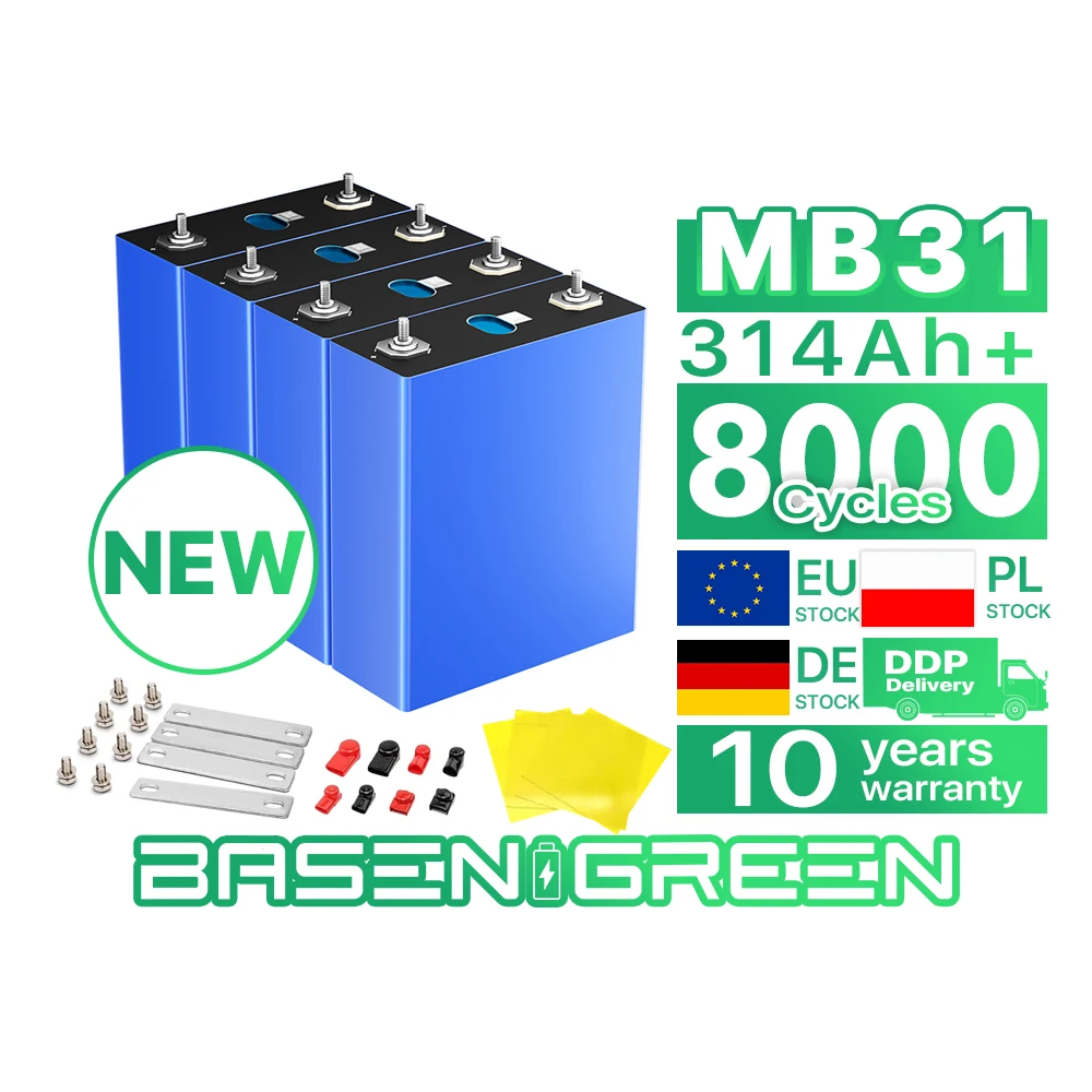 Basen Green Mb31 Cells 3.2v Lifepo4 314ah Lifepo4 Battery 314ah Lithium ...