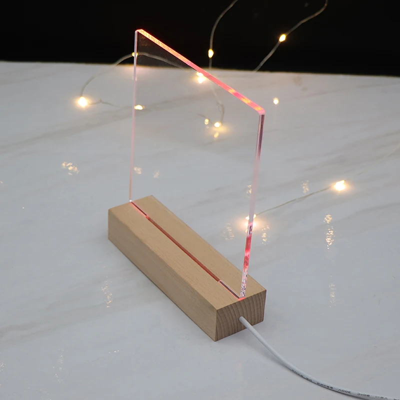 3D RGB DIY LED Acrylic Lamp - Modern Night Light