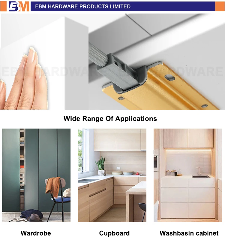 Big Size Push To Open Door Catch Aluminium Alloy+pom Push To Open ...