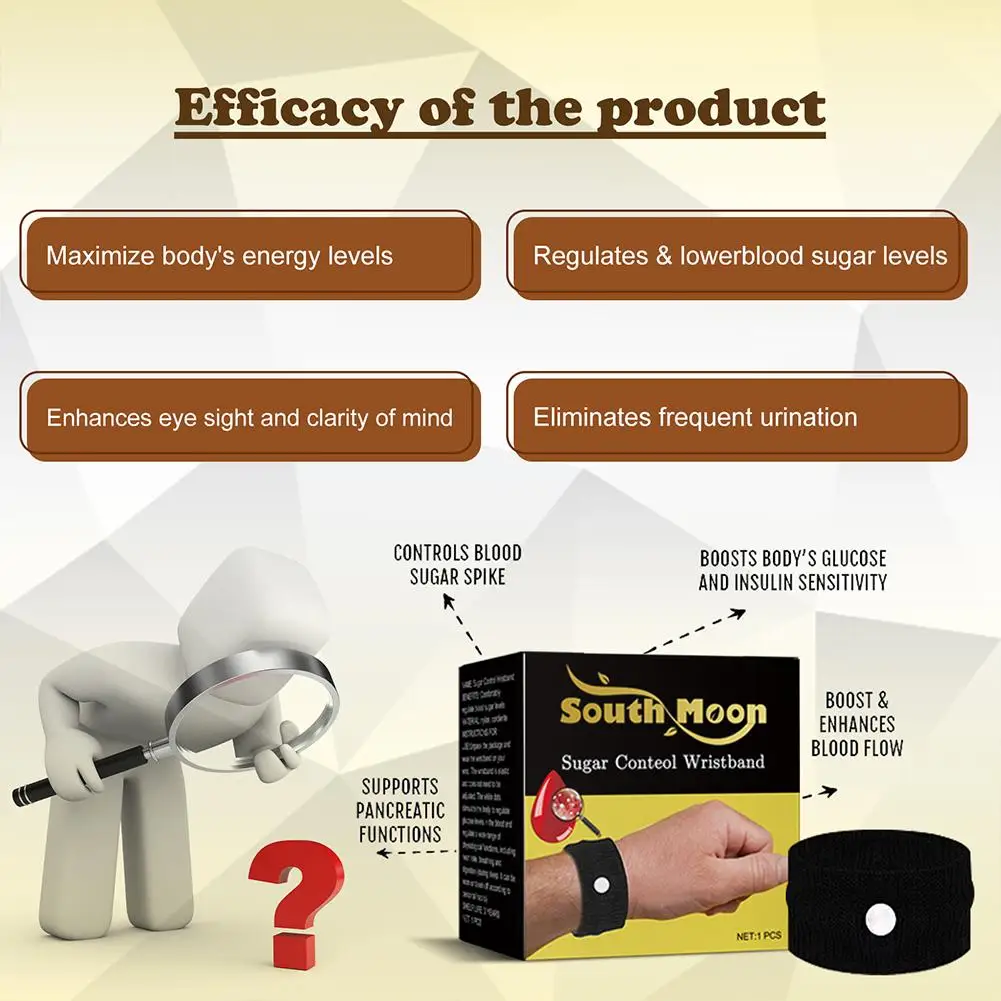 Sugar Control Wristband Blood Glucose Management Body Care Wrist Strap ...