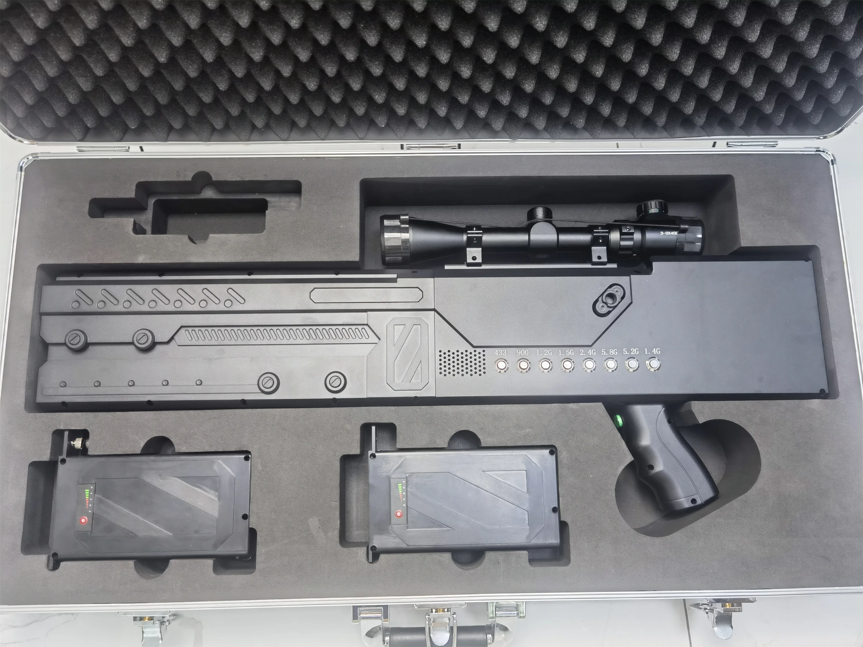 8 Frequency Bands Drone Gun Detection System 1-3km Uav Drone Detector ...