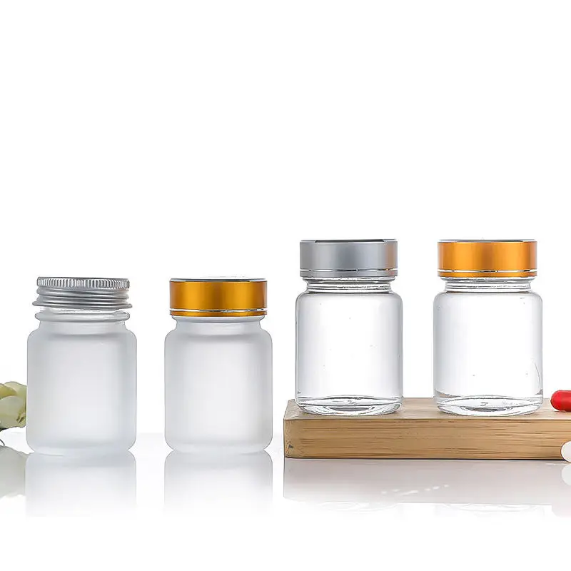 Wide Mouth Clear Frost Pharmaceutical Packer Bottle Pill Container ...