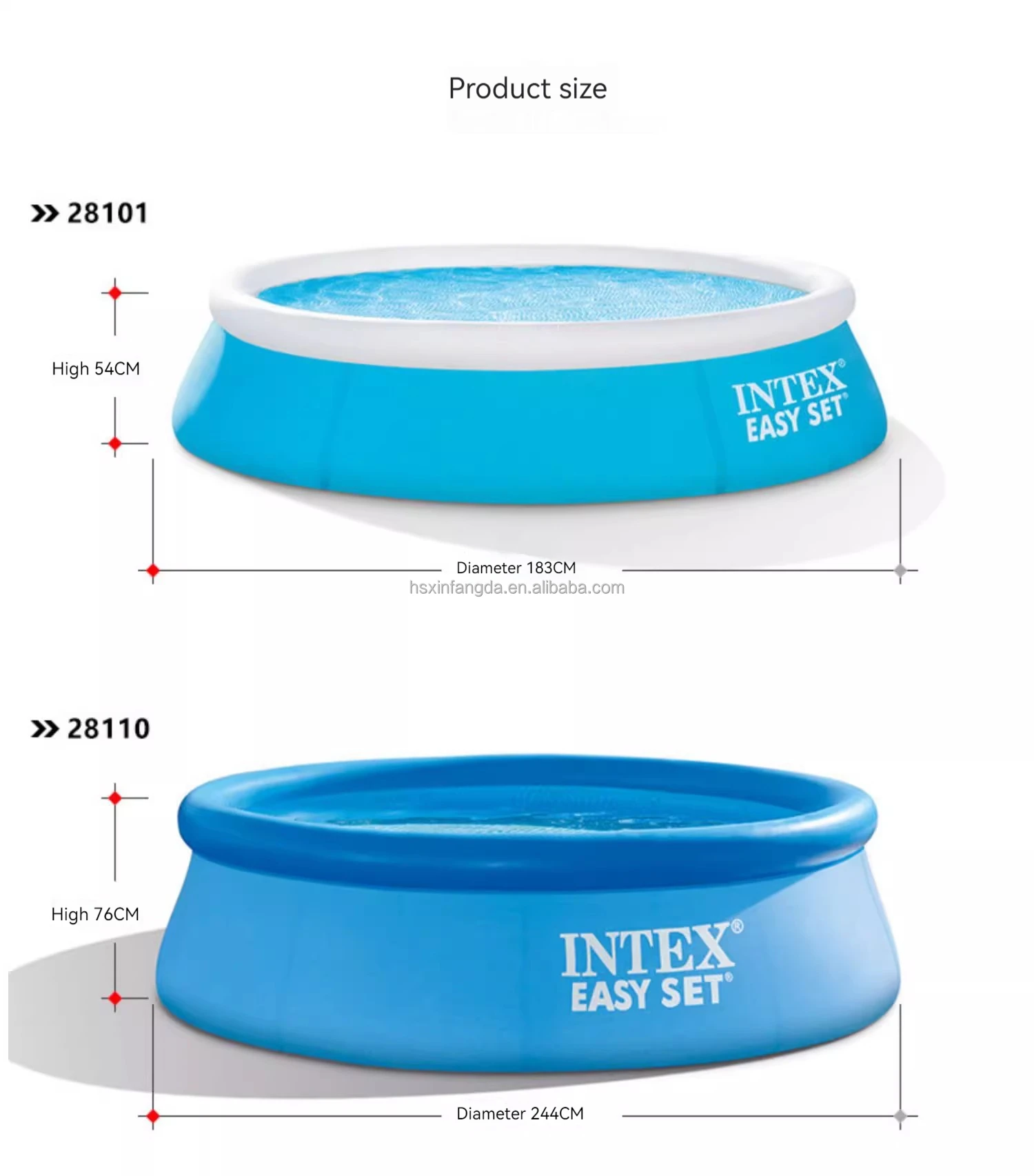 Large Big Size Outdoor Spa Family Use Pvc Inflatable Intex Swimming ...