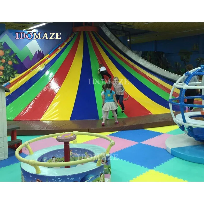 Rotating Slide Rainbow Outdoor Volcano Indoor Playground Slides Wooden ...