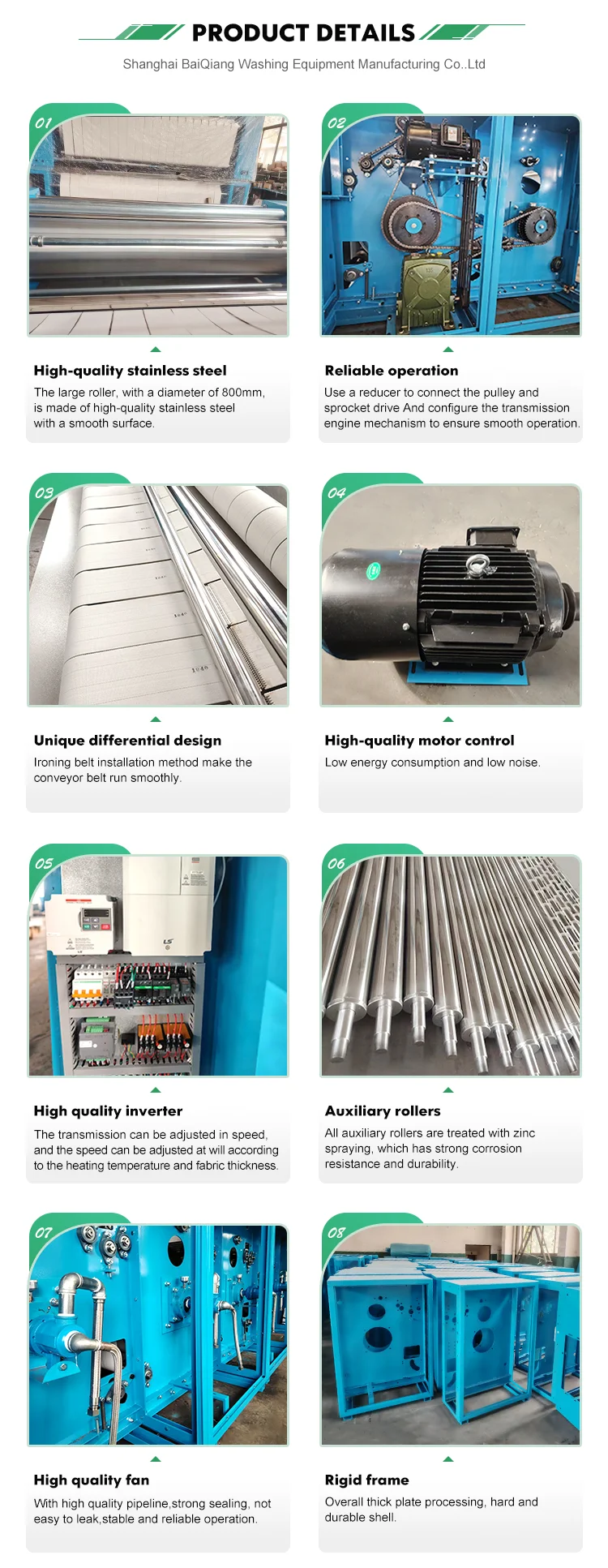 Certified Commercial Automatic Flatwork Ironer Machine Stainless Steel ...