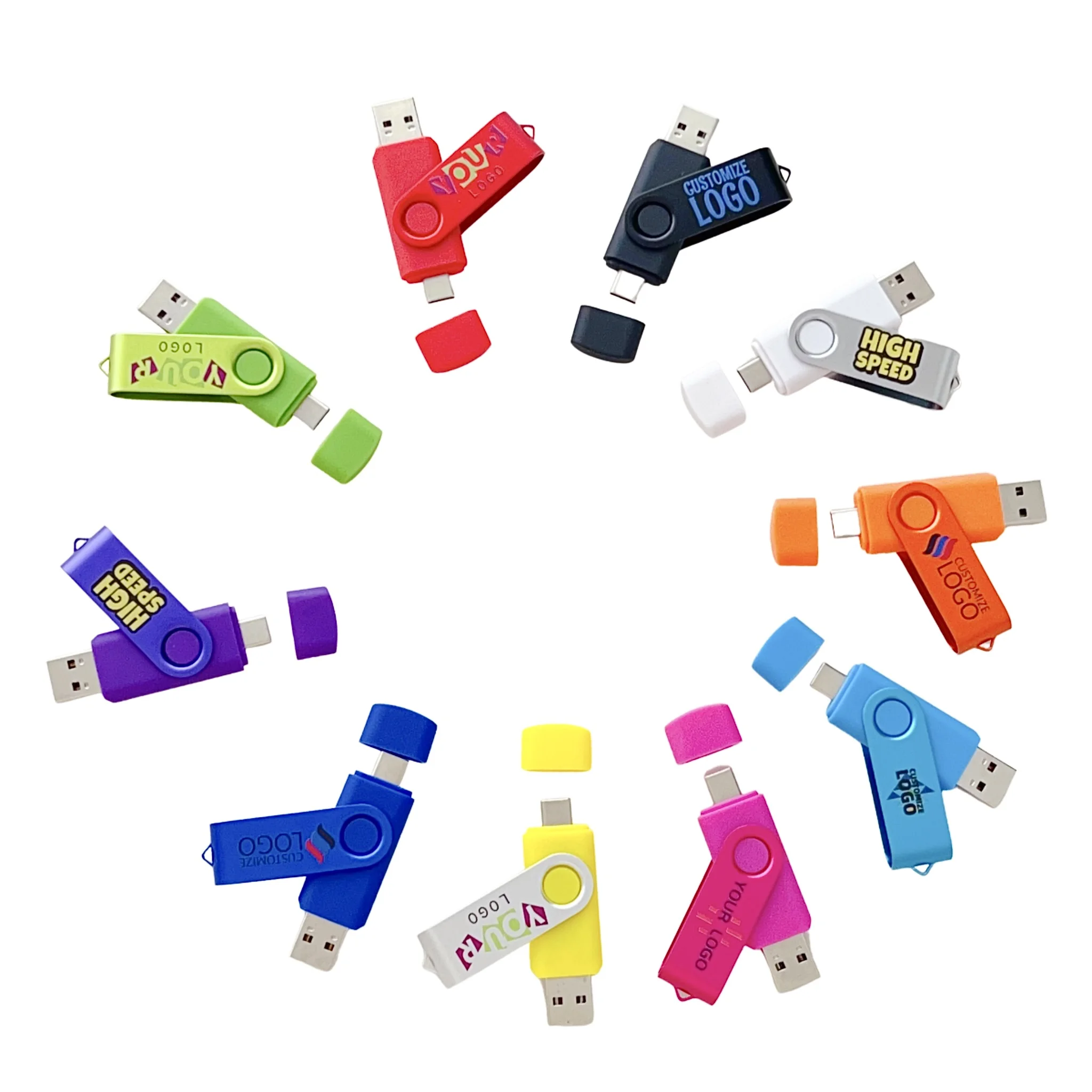 Cheap Swivel Type C Pen Drive 2.0 3.0 Pendrive 4gb 8gb 16gb 32gb 64gb ...
