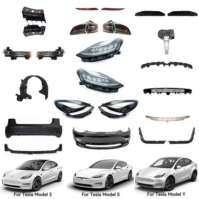 For Tesla Model 3 Y Hot Sale Auto Parts Front Bumper Grill Tail Light ...