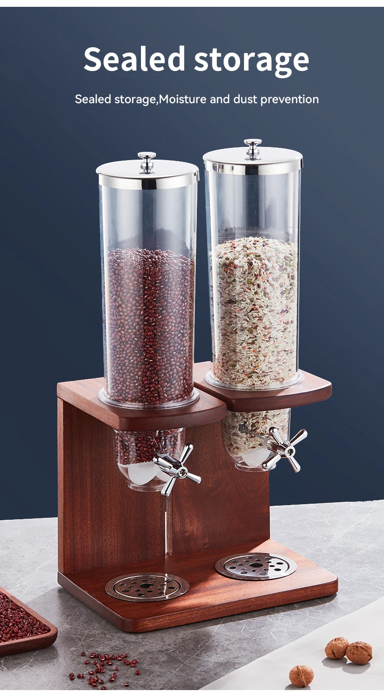 Modern Single Double Triple Tank Commercial Rice Dispenser Bins Bulk ...