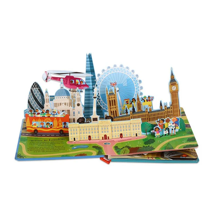 Educational 3d Pop Up Children Book Printing Children's Custom Pop Up ...