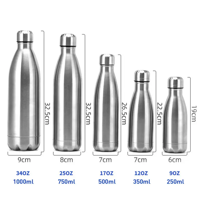 500ml Simple Cola Shaped Vacuum Insulated Double Wall Thermos Flask ...