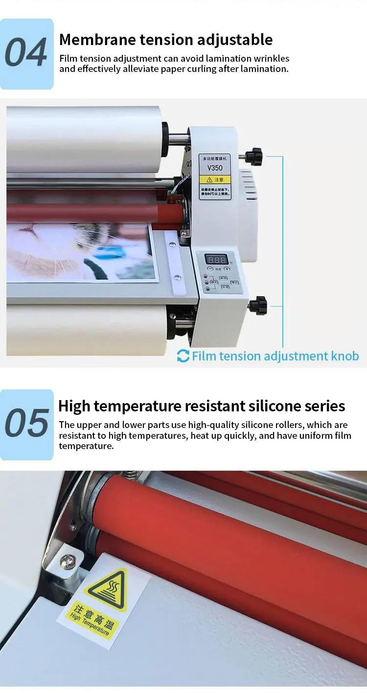 Dual-purpose Large A3 Automatic V350 Hot and Cold Laminating Machine