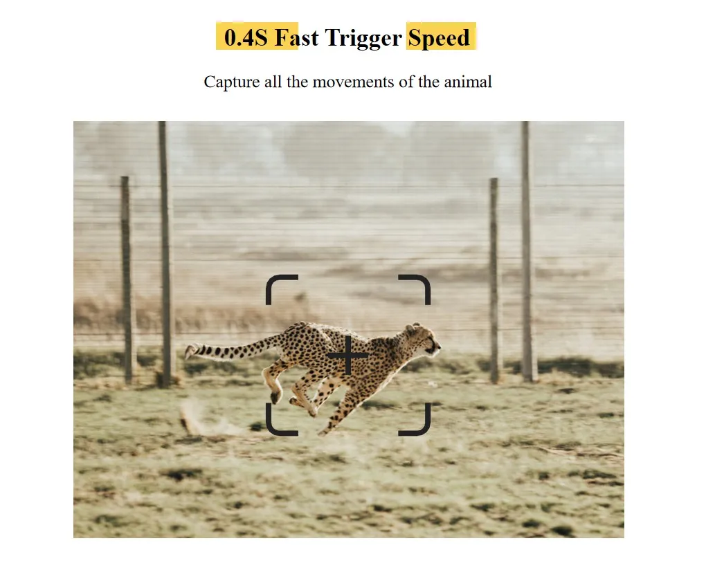 Wireless Infrared Night Vision 4G Trap Camera for Wild Hunting Activity