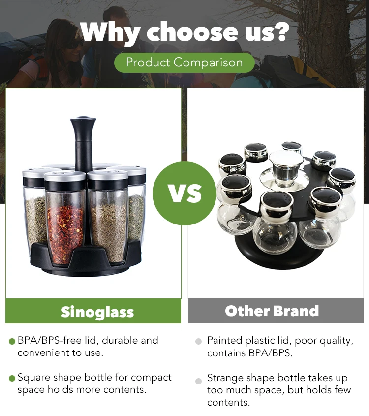 12 Spice Pepper Salt Storage Jars Bottle Herb And Seasoning Condiments ...