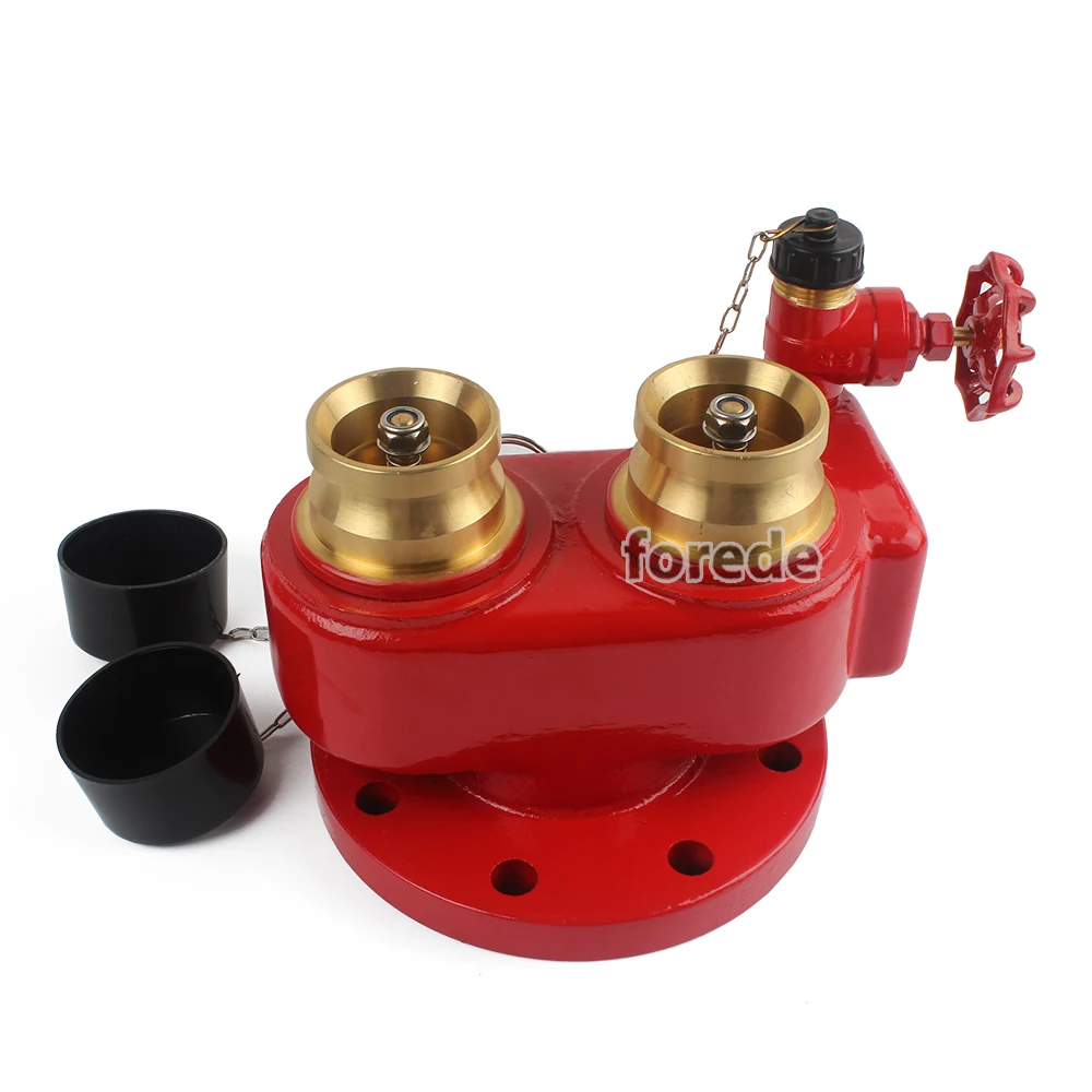 2 Way Breeching Inlet Fire Hydrant Valve For Fire Fighting - Buy ...